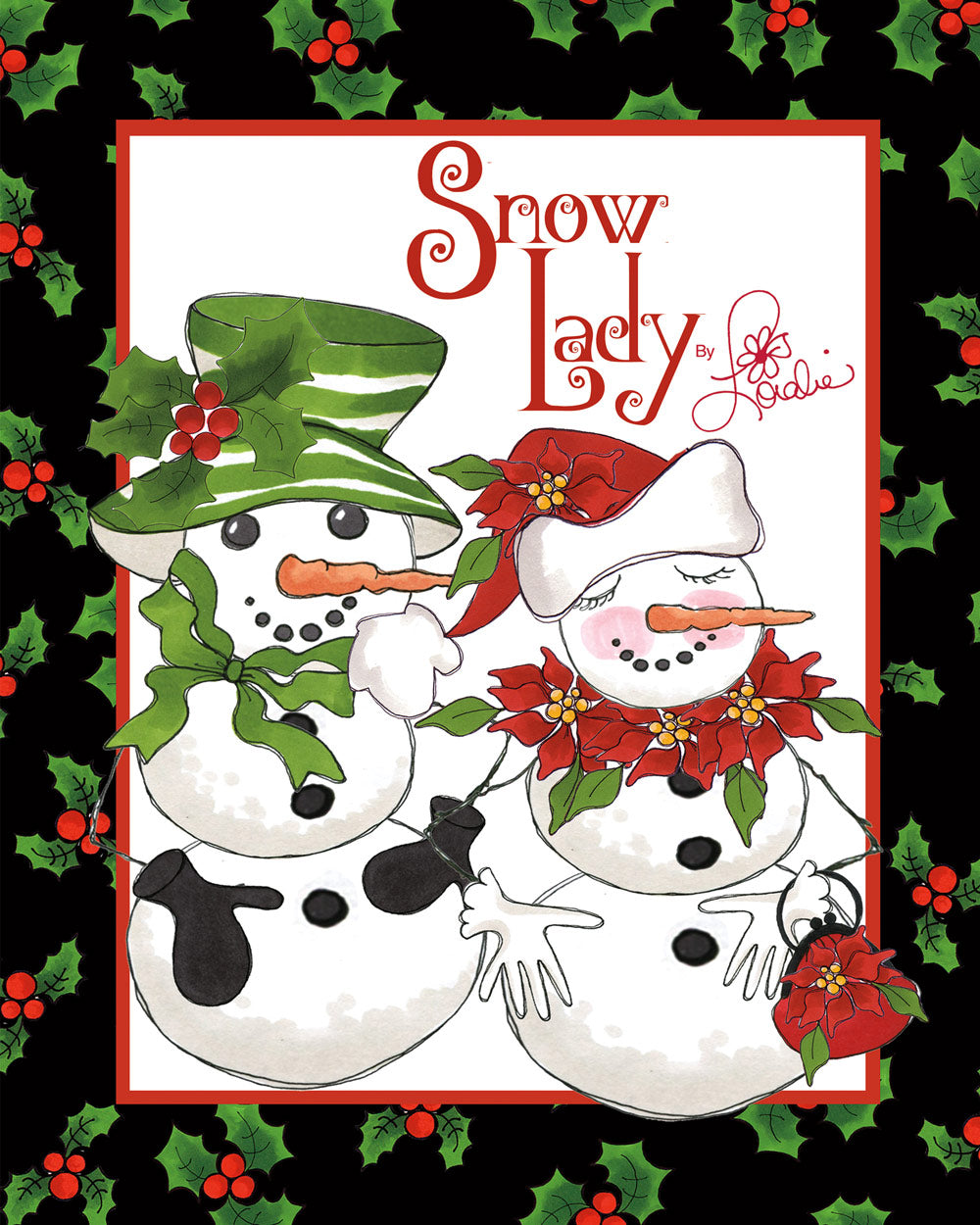 Snow Lady Fabric By Loralie Designs