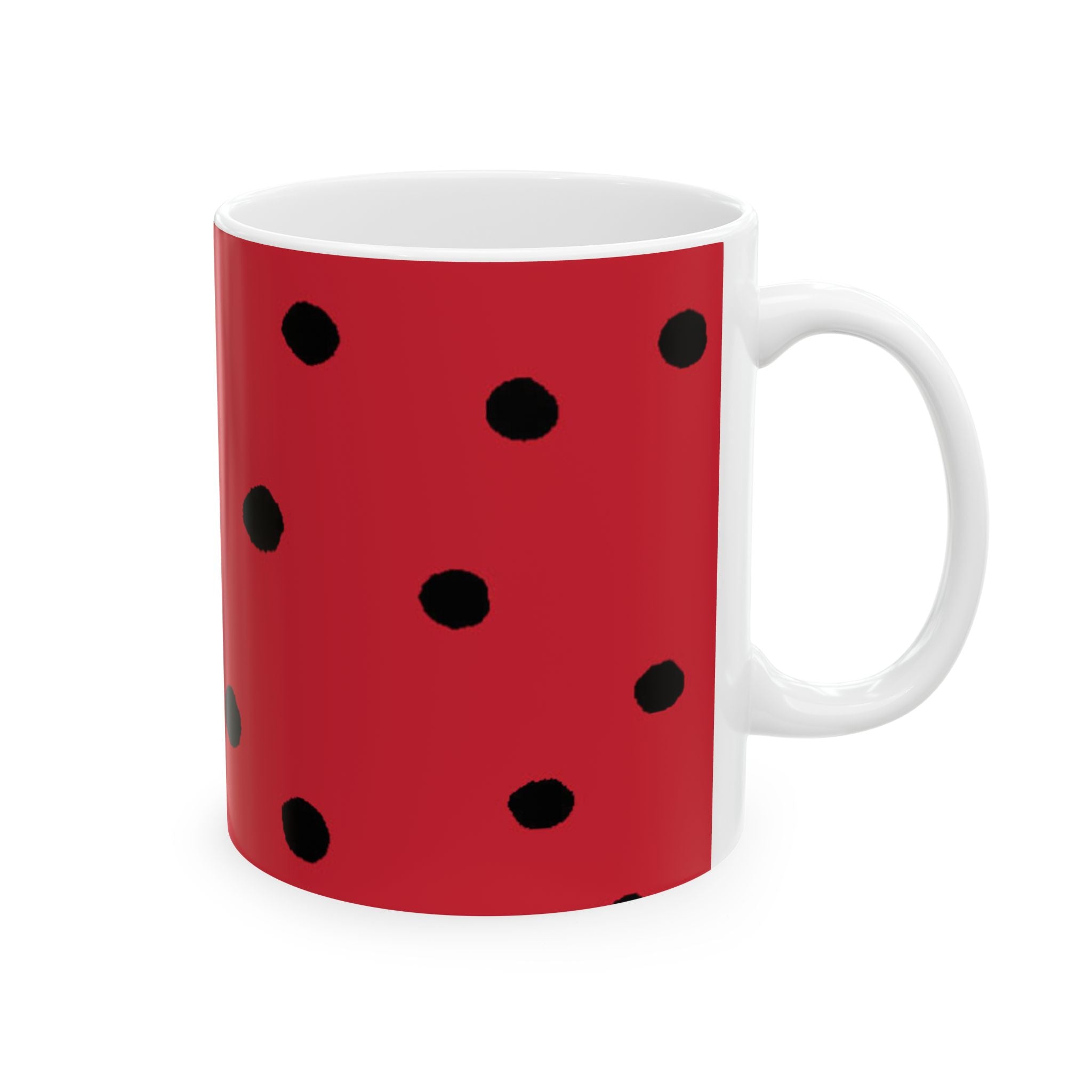 Stylish Red/Black Dinky Dots Cup - Perfect for Any Drink – Loralie Designs