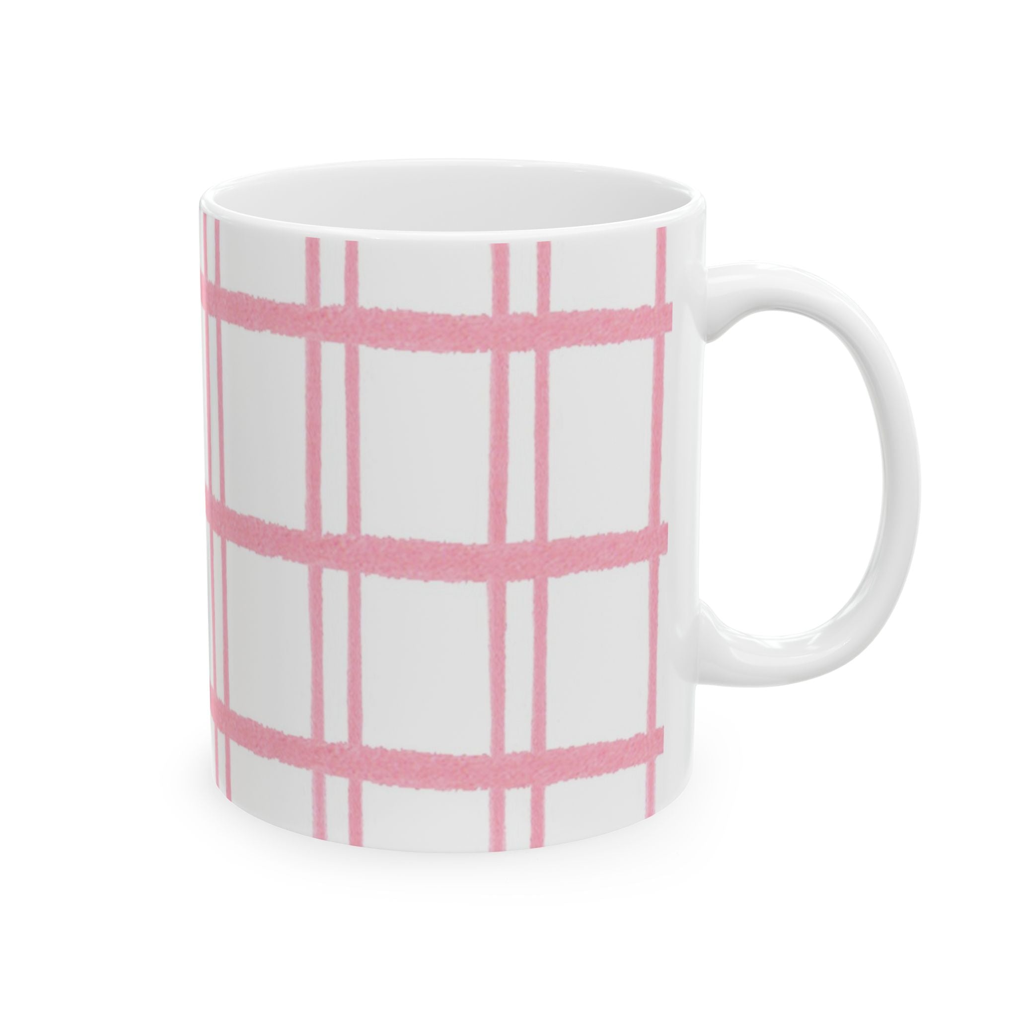 Chic Pink Plaid Cup - Stylish & Durable Drinkware – Loralie Designs