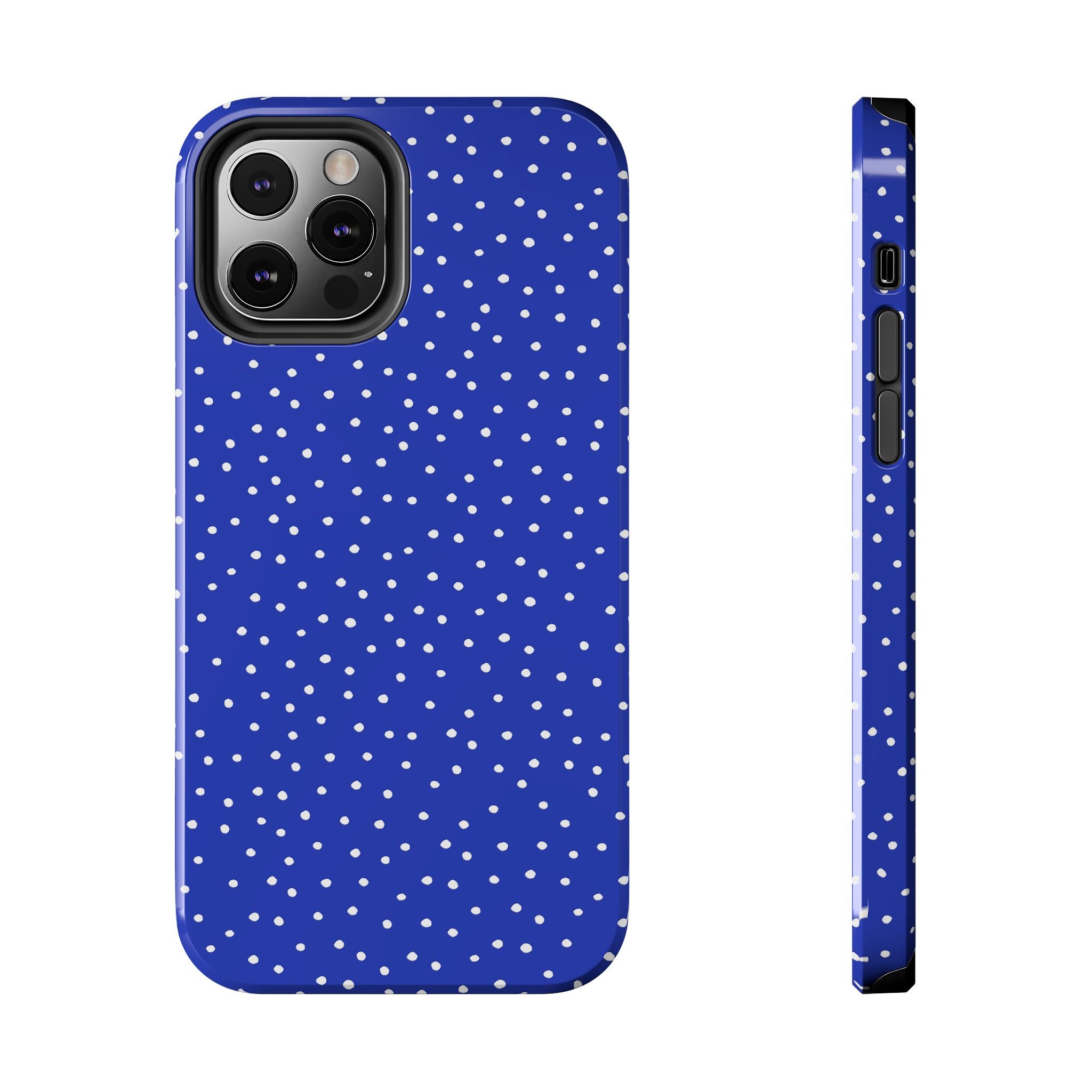 Stylish Blue & White Dinky Dots Phone Case – Loralie Designs