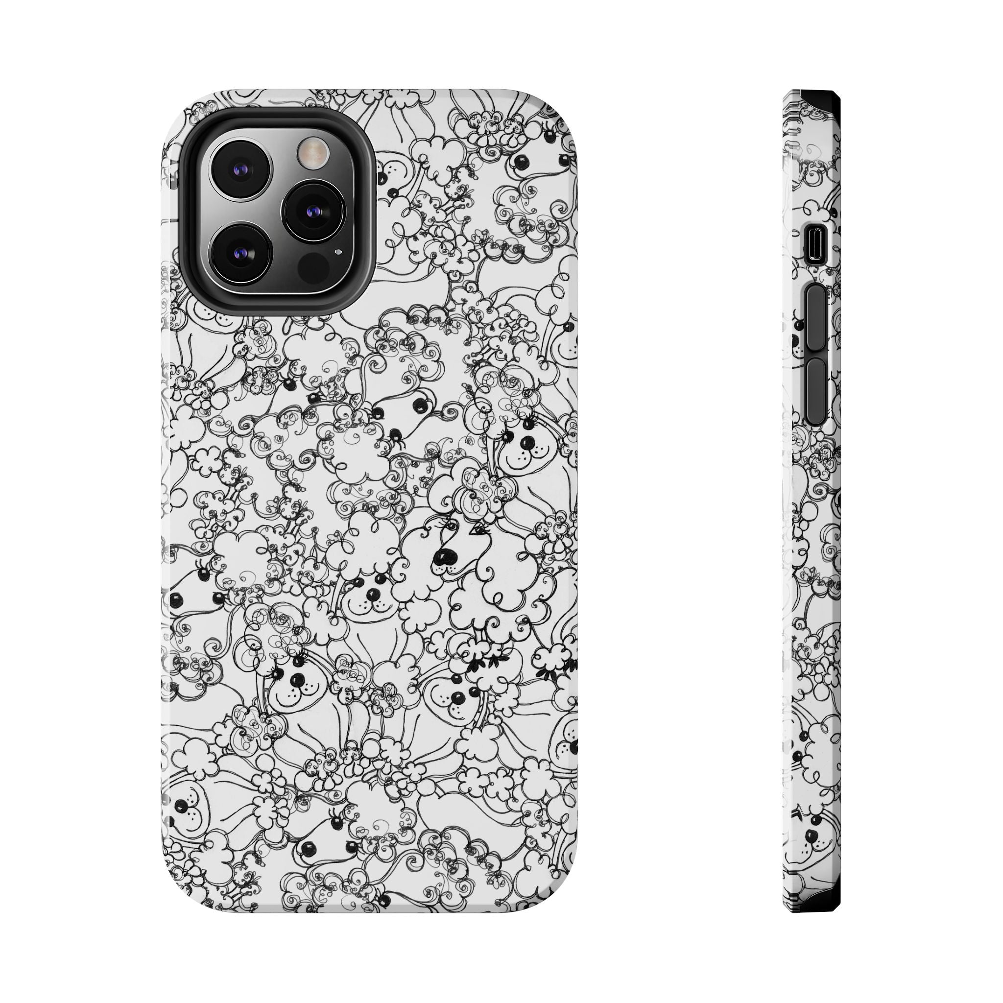 Poodle Party White Phone Case – Loralie Designs