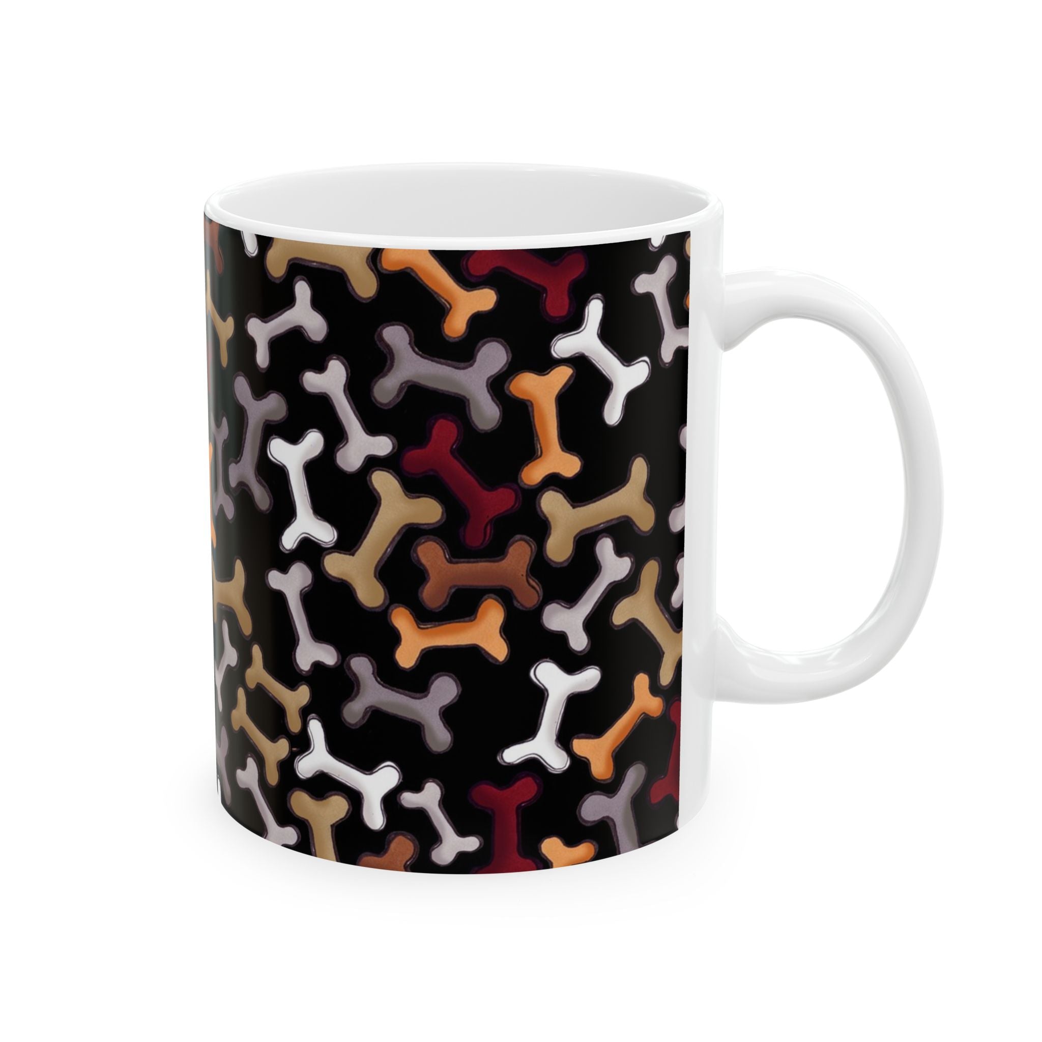 Stylish Black Dog Bones Cup - Perfect for Pet Lovers! – Loralie Designs