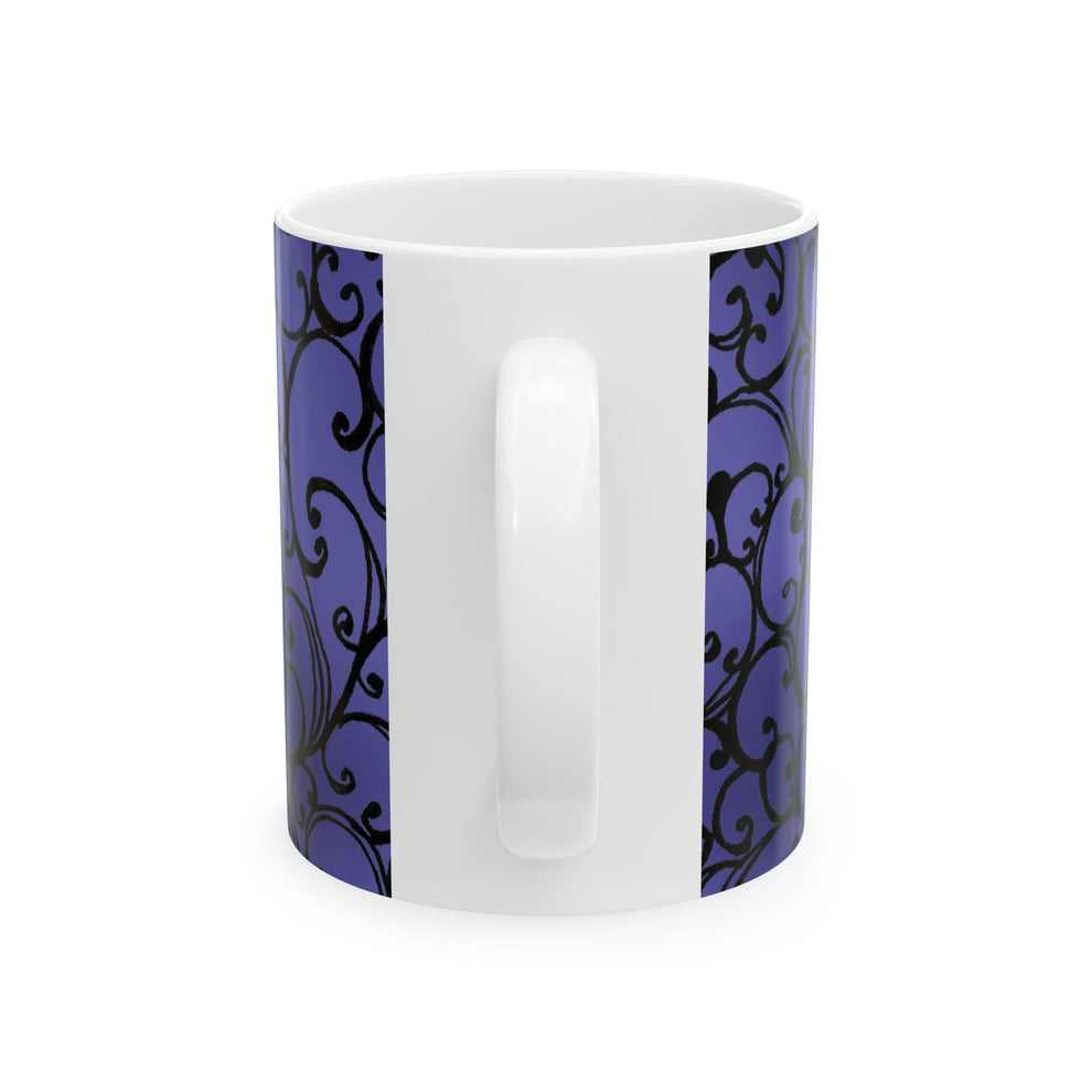 Scrollie Blue & Black Reusable Cup – Stylish Eco Drinkware – Loralie ...