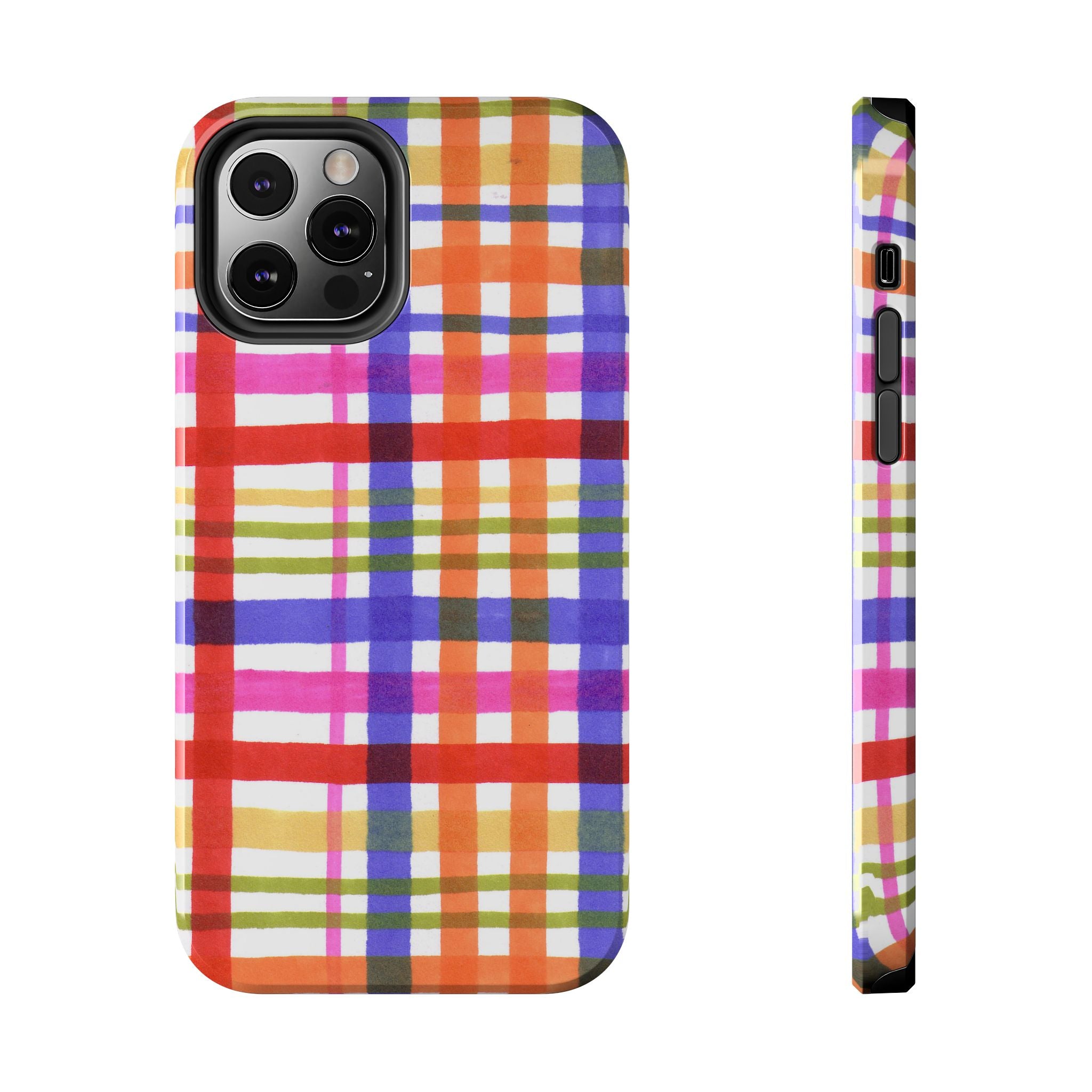 Plaid Phone Case – Stylish Patterned Protective Cover – Loralie Designs