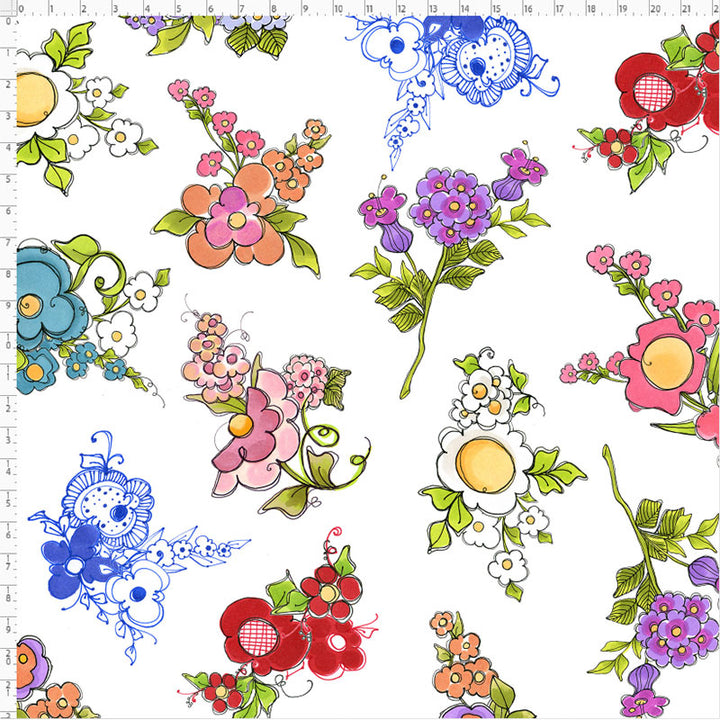 Flower Fabric - flower fabric designs by Loralie Harris