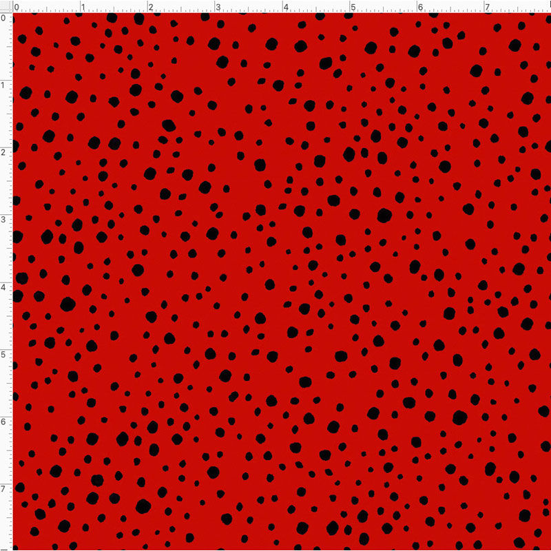 Vibrant Red Pepper Dot Quilting Fabric Yard – Loralie Designs