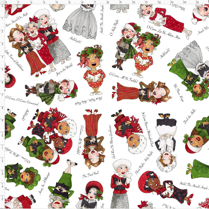 Christmas Fabric - christmas fabric designs by Loralie Harris