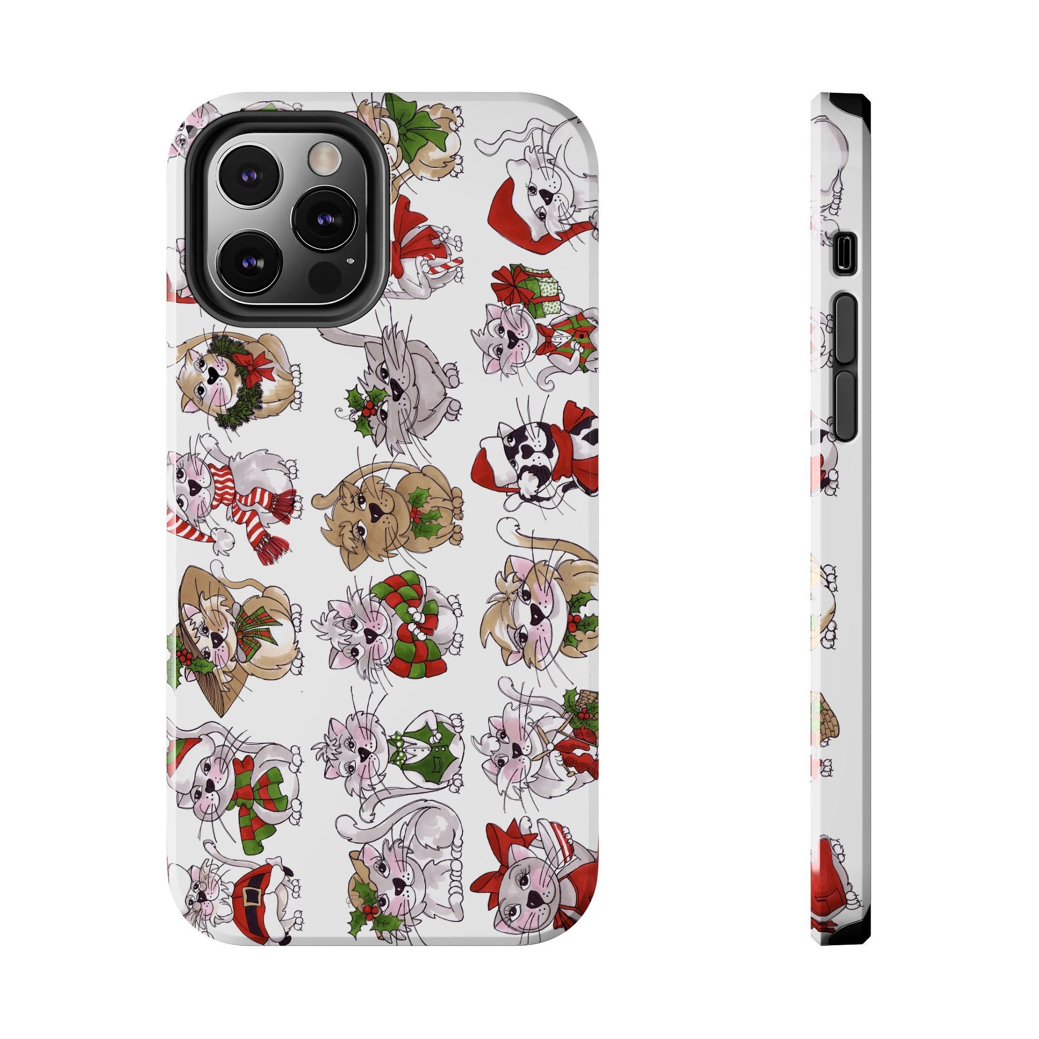Cute Christmas Critters Phone Case – Festive Holiday Cover – Loralie ...