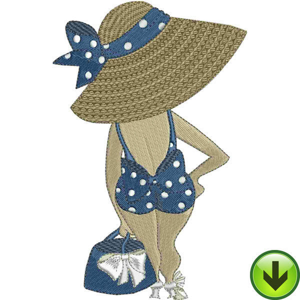 Fanny Embroidery Design: Bow & Polka Dots - Instant Download – Loralie ...