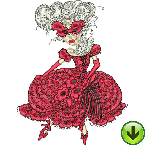 Ruby Embroidery Design Download - US Made | 38k Stitches