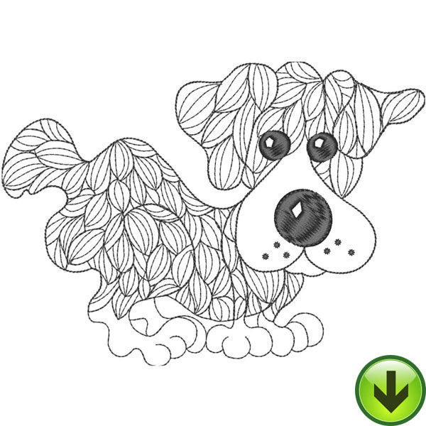 Clumper Embroidery Design - Multi-Size & Format Download – Loralie Designs