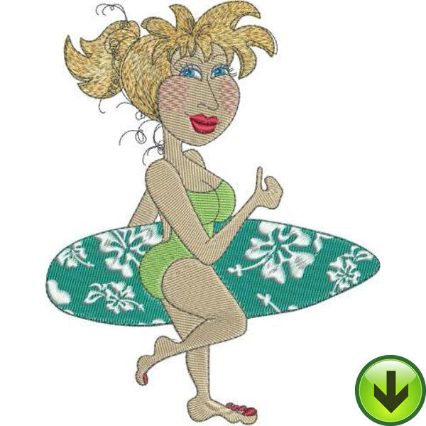 Surf's Up Embroidery Design | DOWNLOAD - Embroidery Designs – Loralie ...