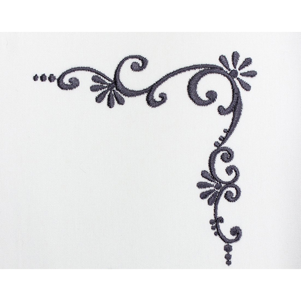 Elegant Scroll Embroidery Design | Instant Download